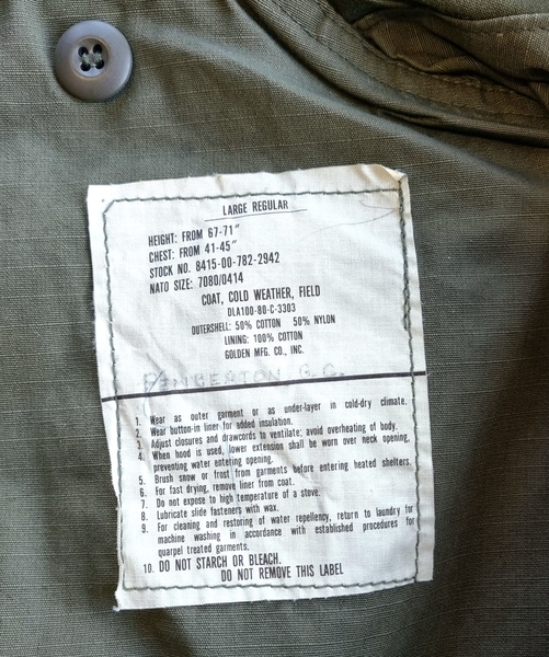 Giacca Militare Verde Field Jacket M65 Vintage '80 - PXPrato