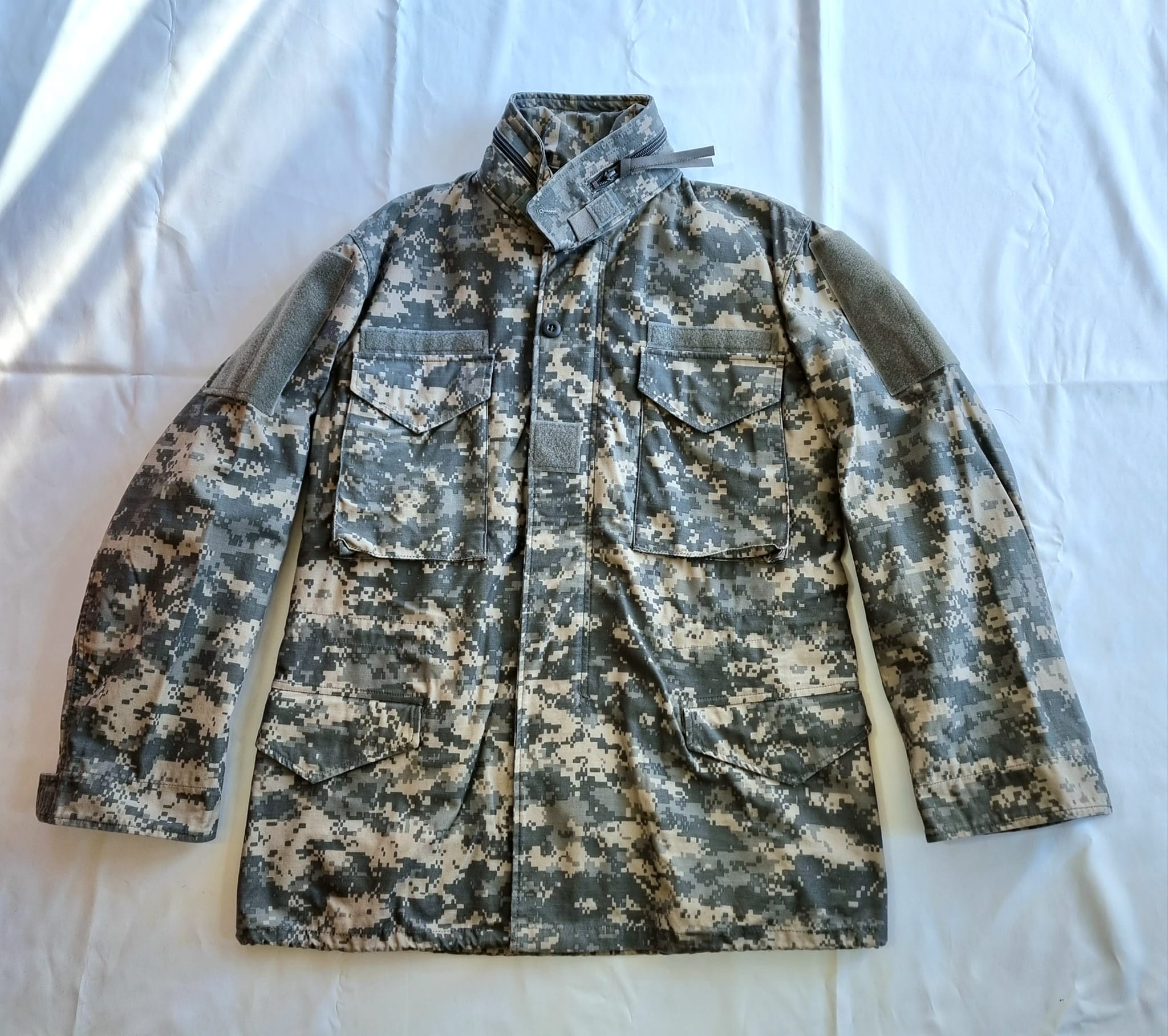 Field Jacket M65 Mimetismo Acu con Velcri MR - PXPrato