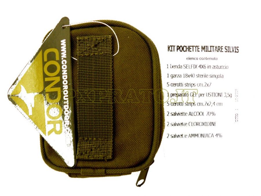 First Aid Kit Primo Soccorso Militare Verde CONDOR - PXPrato