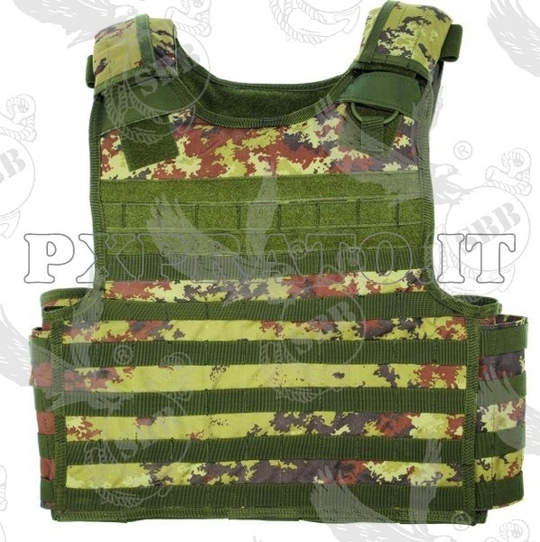 Gilet Militare Tattico QPC Vegetato CONDOR Outdoor Sgancio Rapido Porta ...