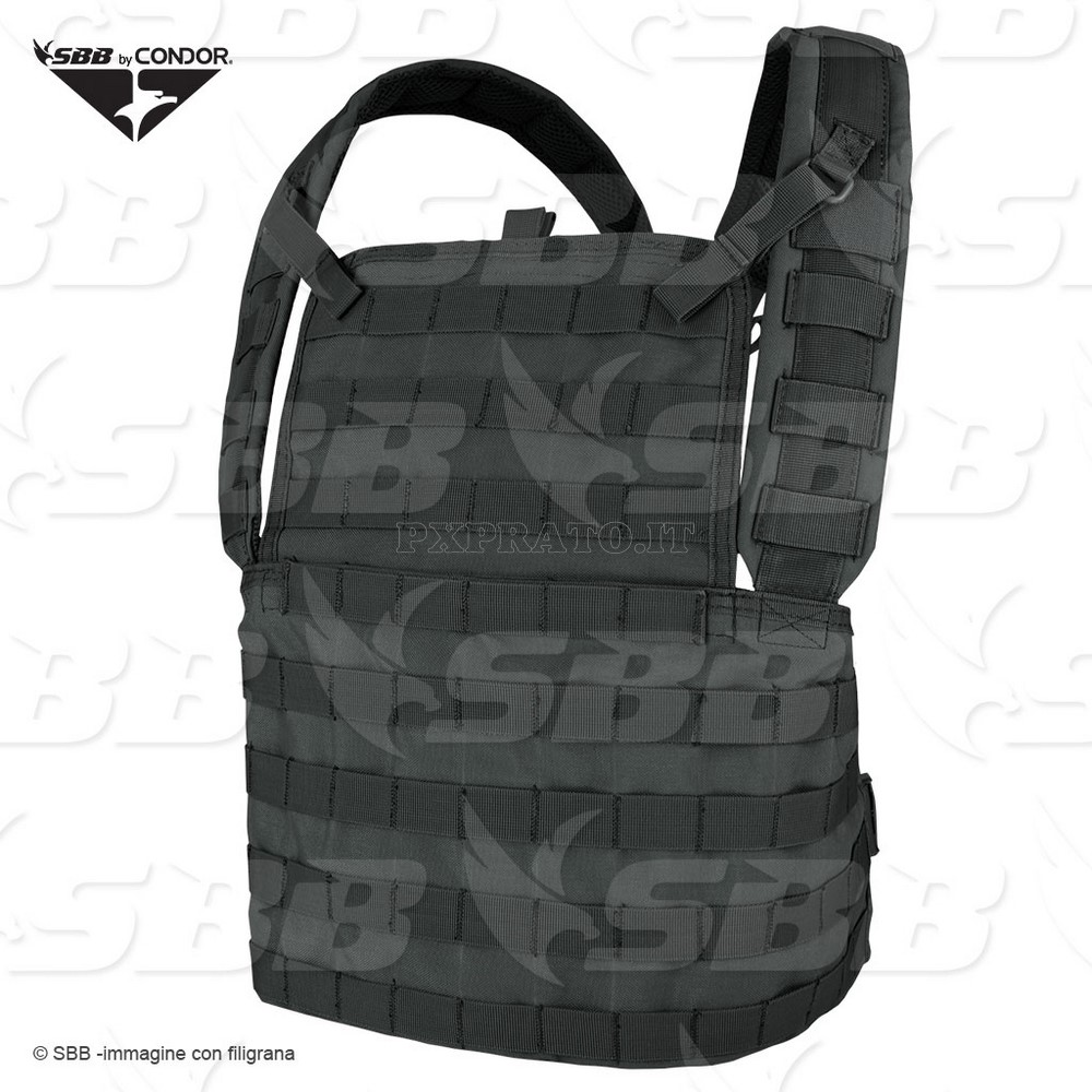 CONDOR U.S.A. Tattico Militare Porta Piastra Balistica Nero Gilet Base ...