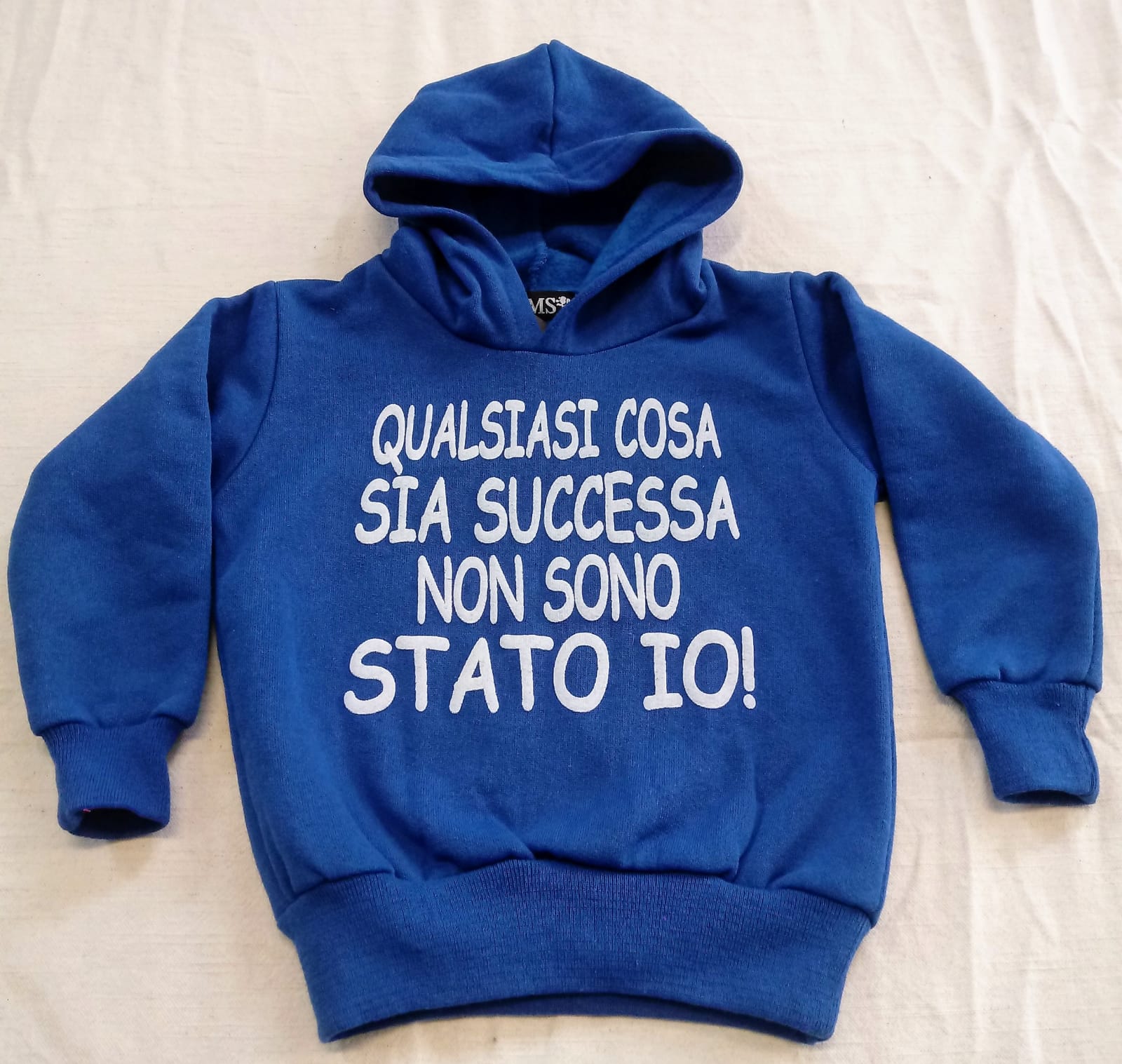 Felpa Uomo Azzurra Qualsiasi Cosa Sia Successa - PXPrato