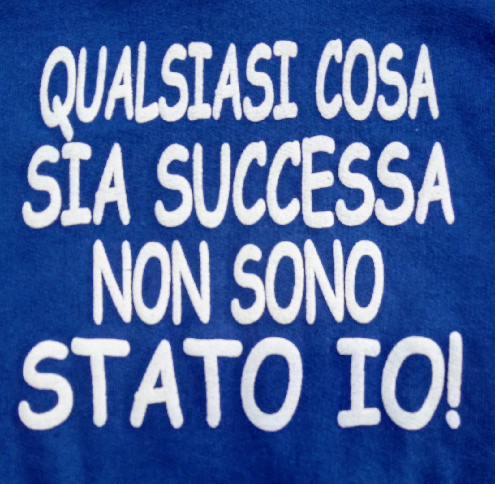 Felpa Uomo Azzurra Qualsiasi Cosa Sia Successa - PXPrato