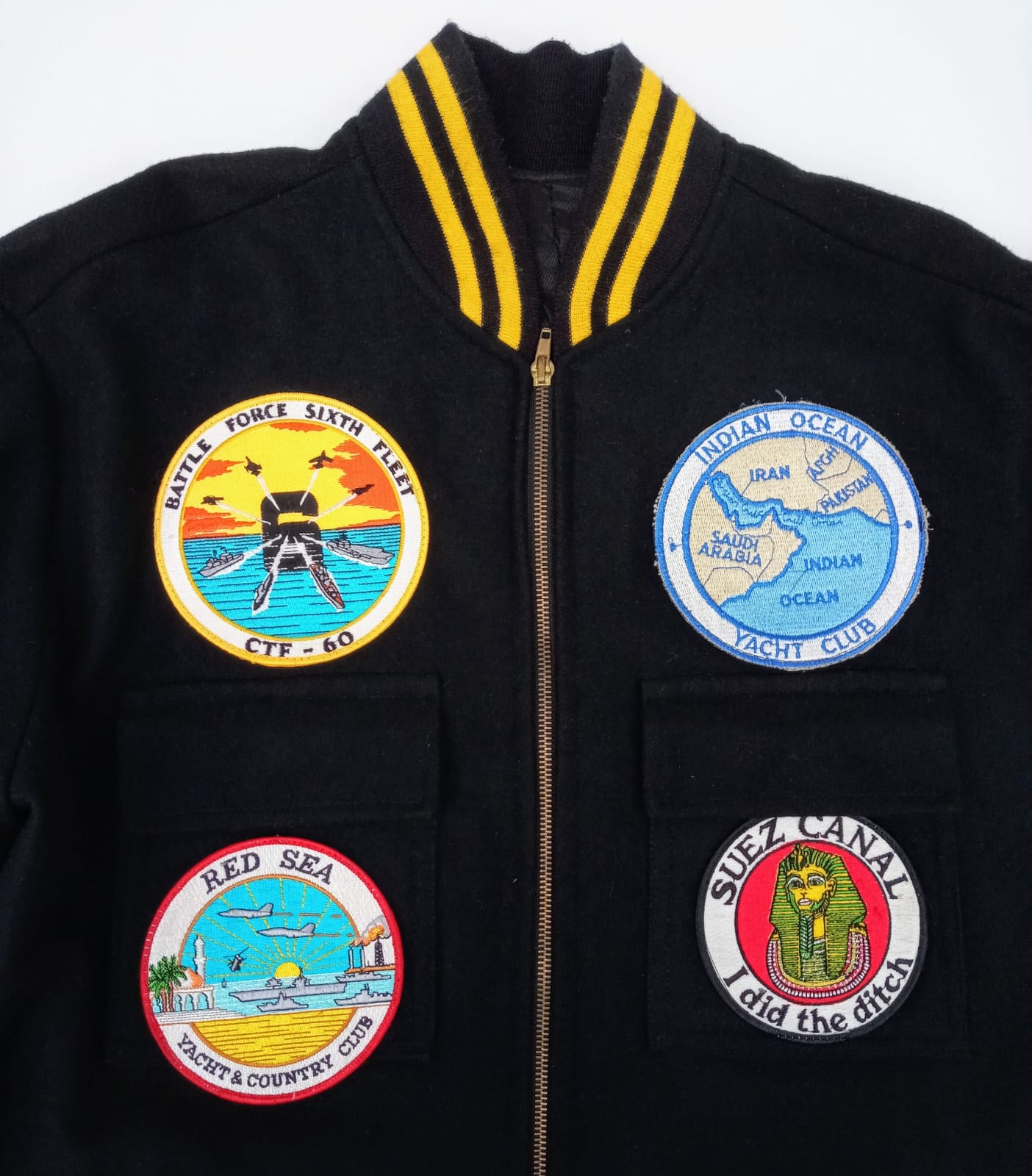 Souvenir Jacket US Navy USS Roosevelt CVN 71 Med Cruise 1993 - PXPrato