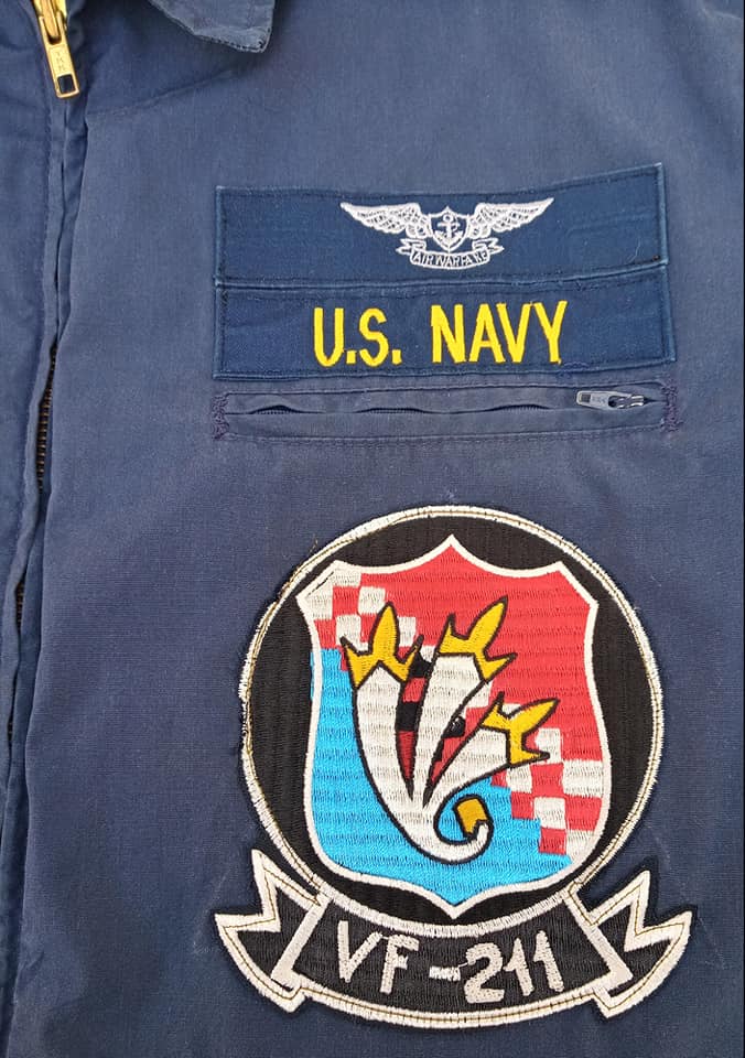 Giacca US Navy VF-211 Marina Militare Uomo Blu - PXPrato